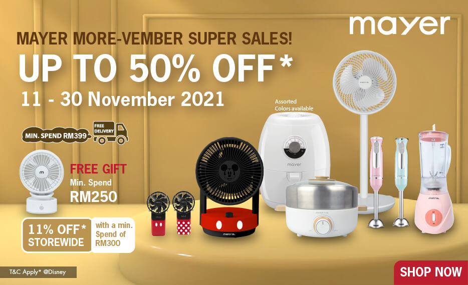 Mayer More-Vember Super Sales! | Mayer Malaysia