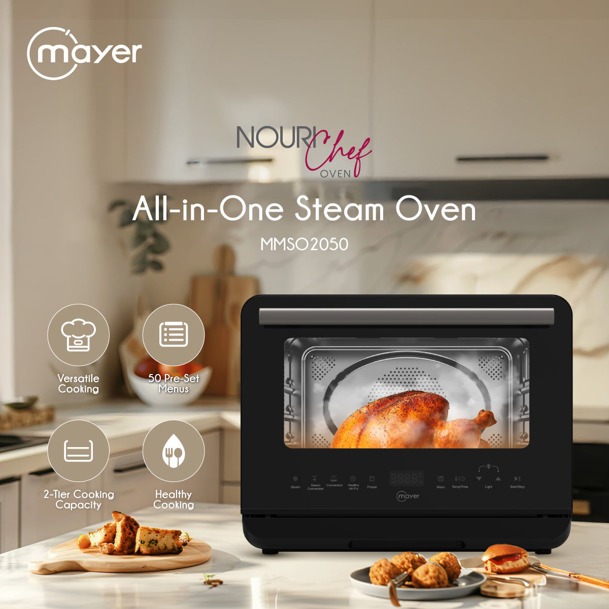 Mayer NouriChef Steam Oven MMSO2050 | Mayer Malaysia